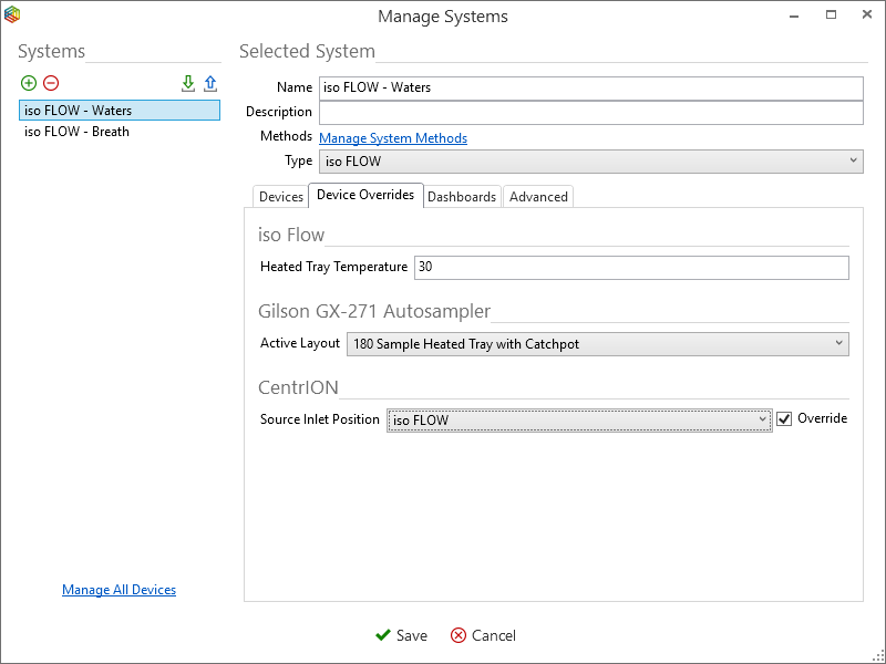 System Device Mappings